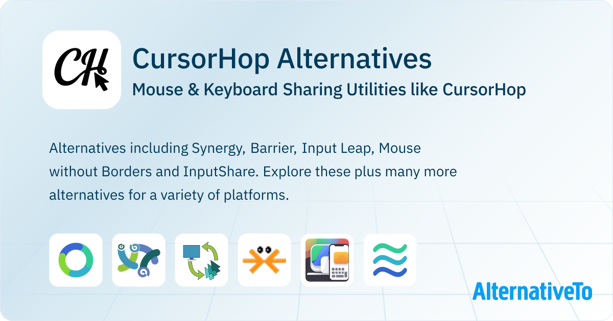 CursorHop Alternatives: Top 20 Mouse Sharing Utilities | AlternativeTo