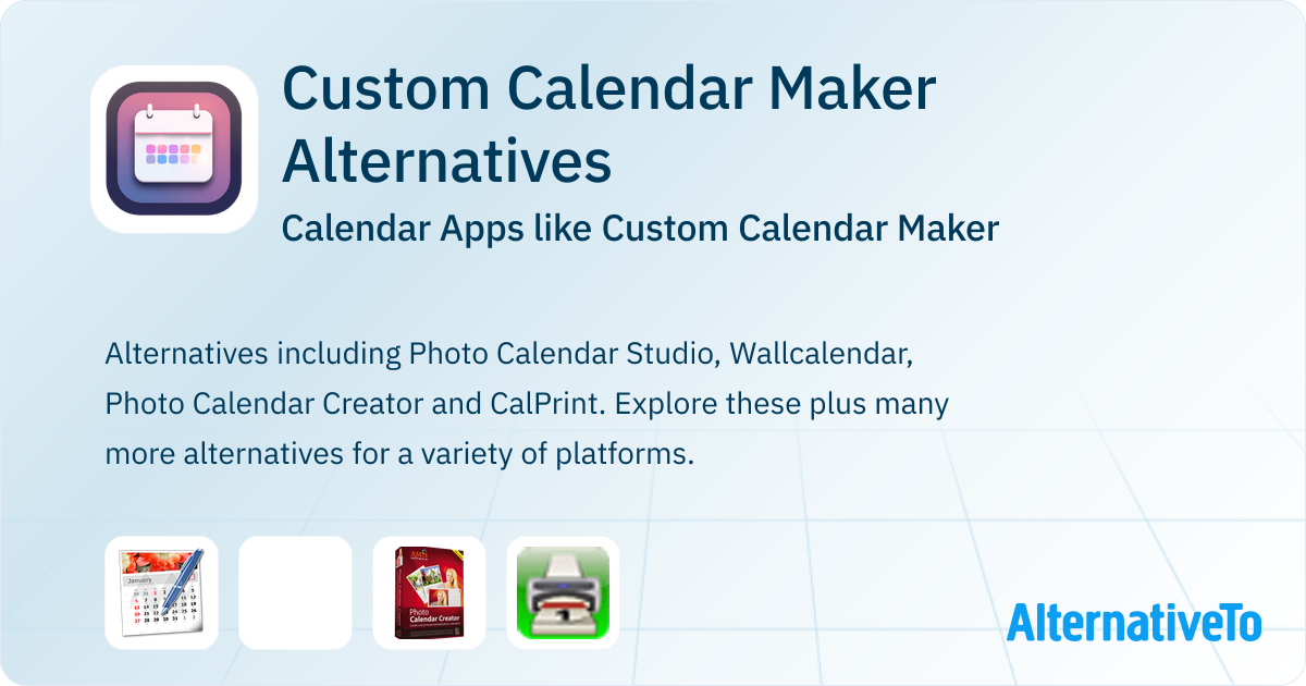 Custom Calendar Maker Alternatives: Top 4 Calendar Apps & Similar ...