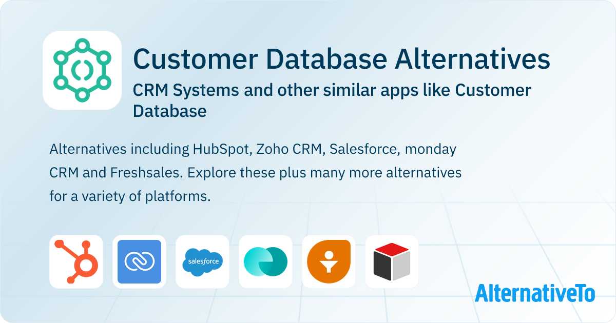Customer Database Competitors: Top 10 Alternative CRM Systems ...