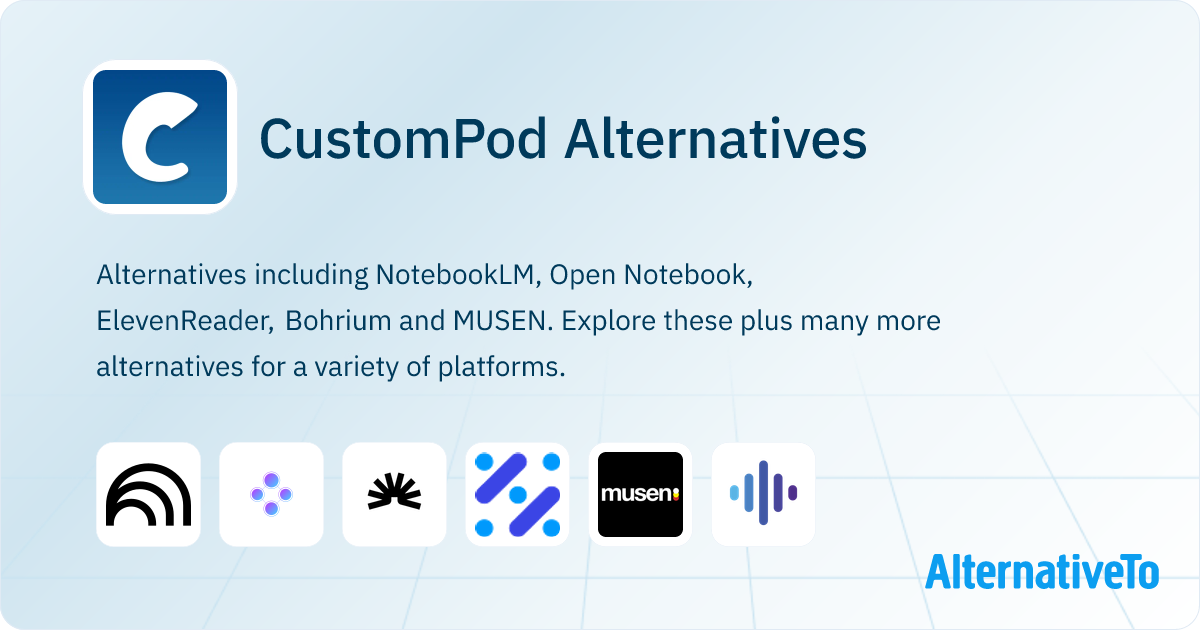 CustomPod Alternatives - Explore Similar Apps | AlternativeTo