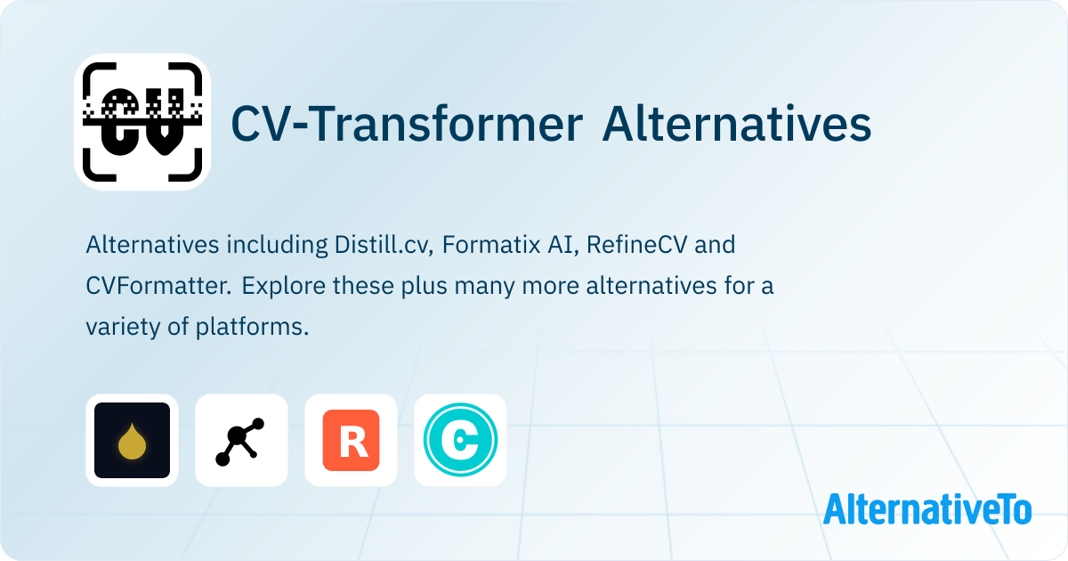 CV-Transformer Alternatives - Explore Similar Sites & Apps | AlternativeTo