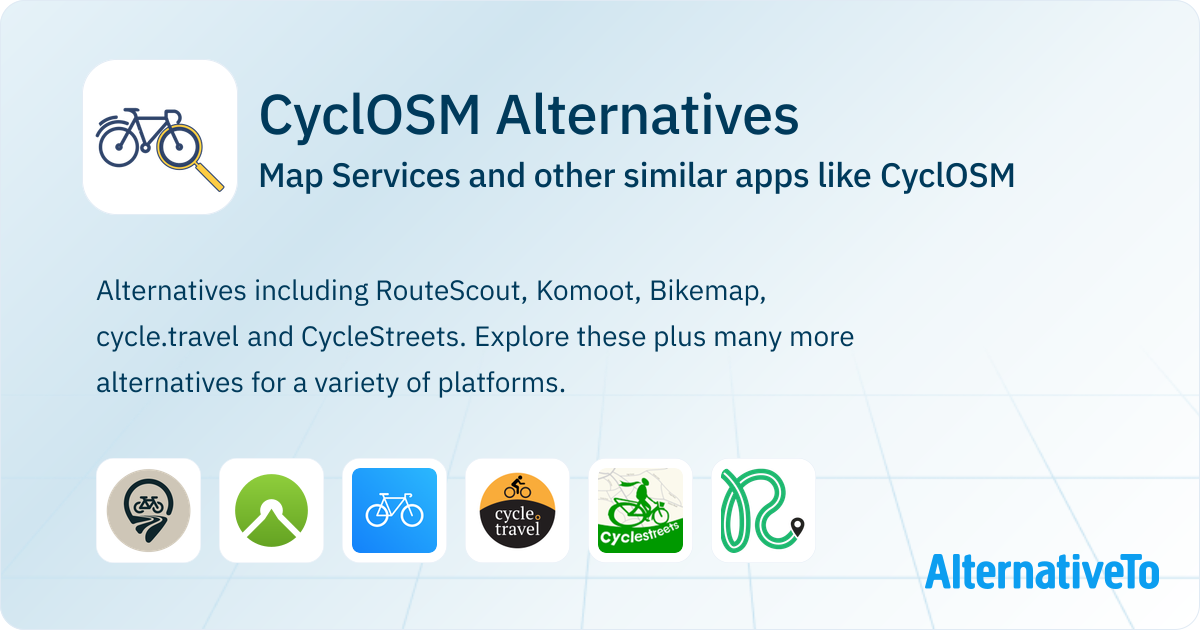 CyclOSM Alternatives: Top 6 Map Services & Similar Websites | AlternativeTo