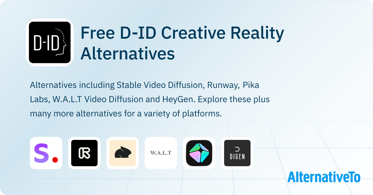Free D-ID Creative Reality Alternatives | AlternativeTo