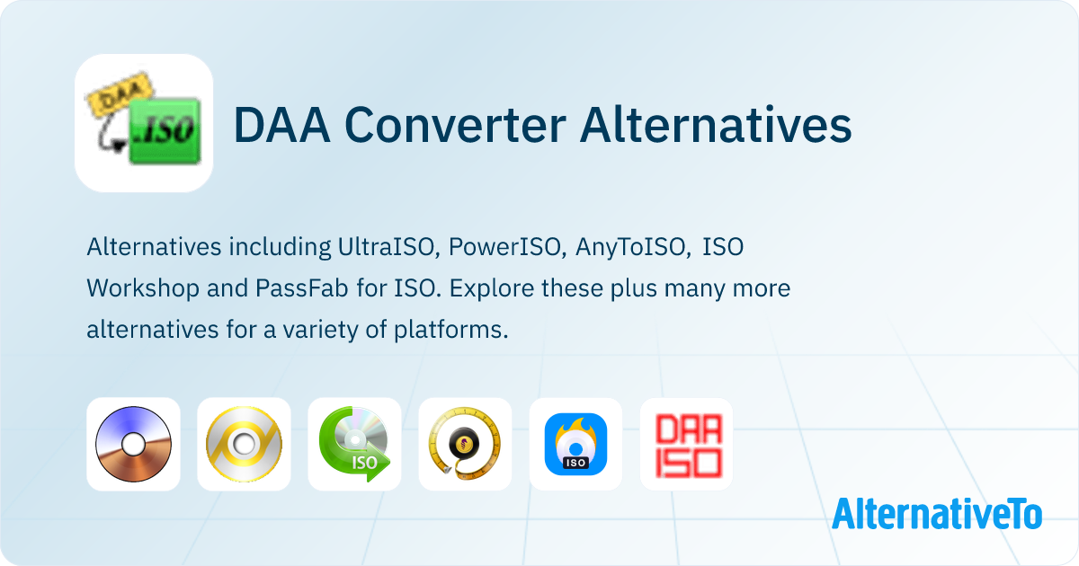 DAA Converter Alternatives - Explore Similar Software | AlternativeTo