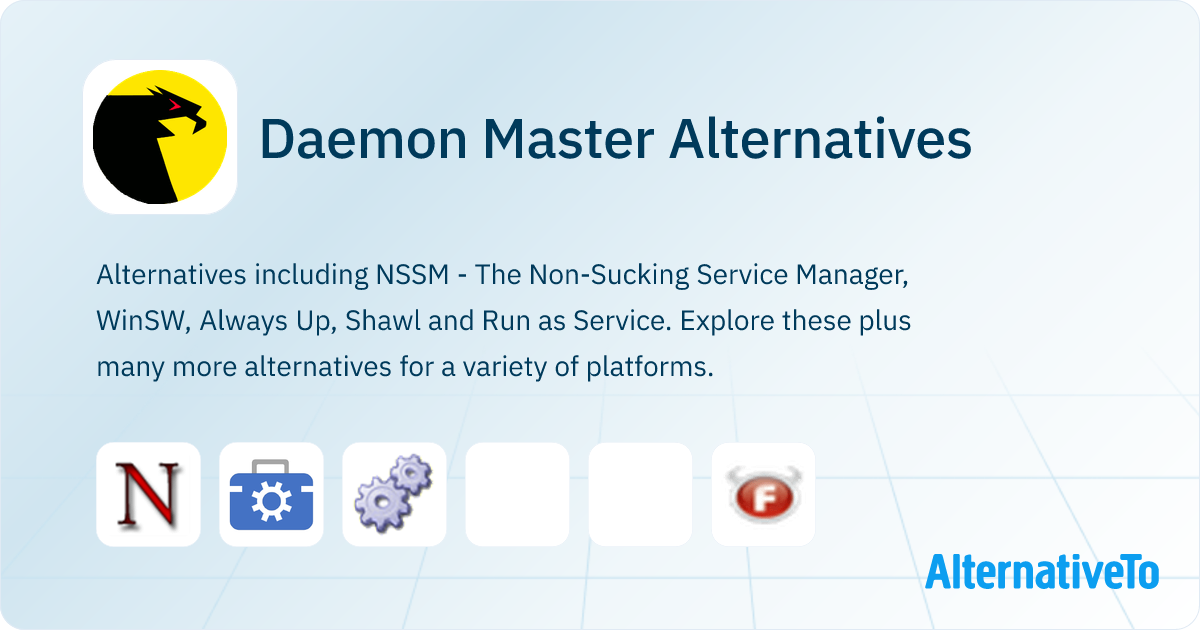 Daemon Master Alternatives - Explore Similar Software | AlternativeTo