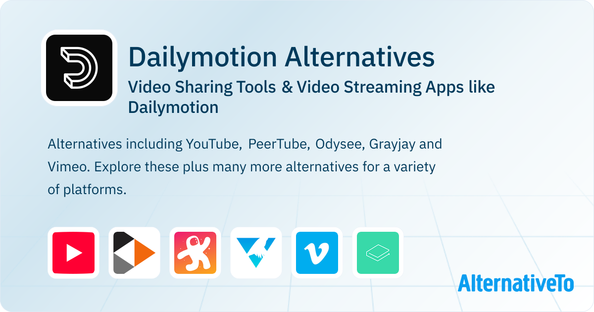 Dailymotion Alternatives: Top 12 Video Sharing Tools | AlternativeTo