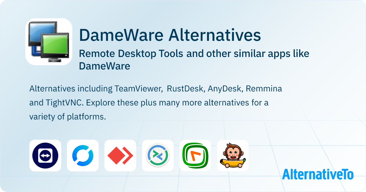 DameWare Alternatives: Top 12 Remote Desktop Tools & Similar Apps ...