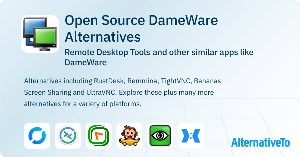 Open Source DameWare Alternatives: Top 15 Remote Desktop Tools ...