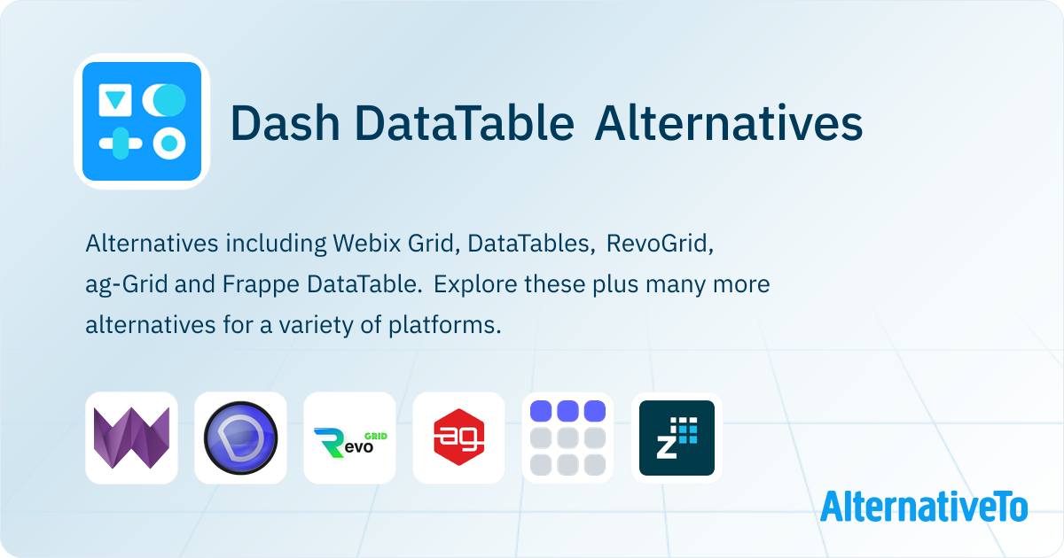Dash DataTable Alternatives - Explore Similar Apps & Services ...