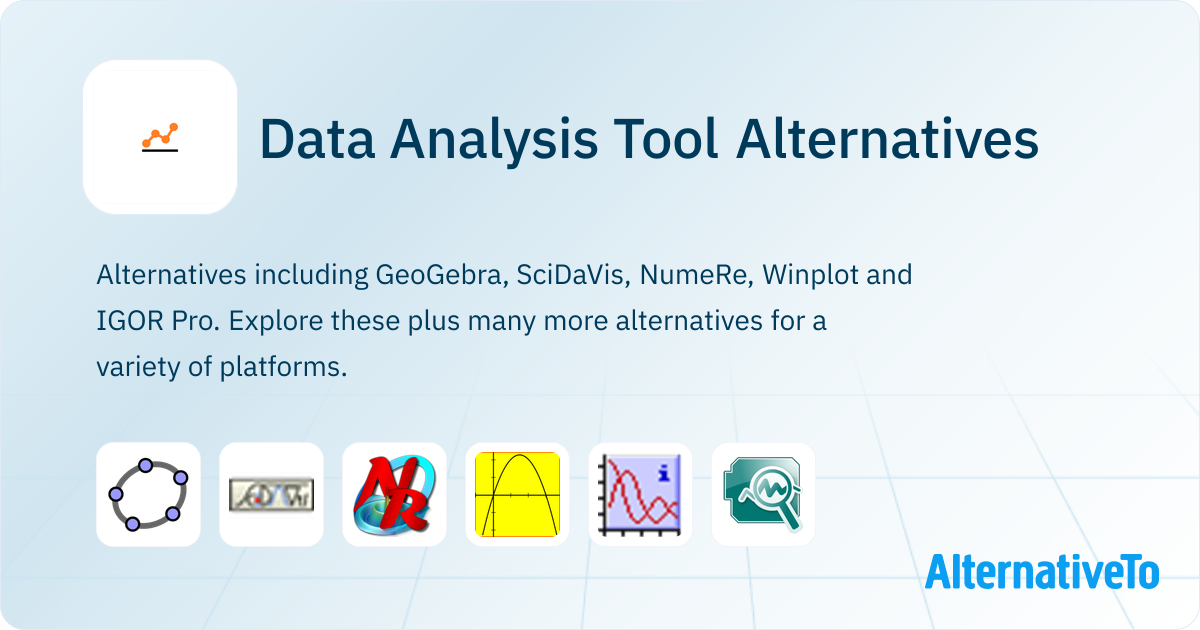 Data Analysis Tool Alternatives - Explore Similar Software | AlternativeTo
