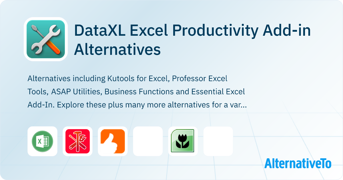 DataXL Excel Productivity Add-in Alternatives - Explore Similar ...