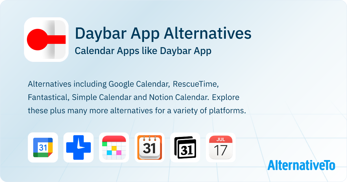 Daybar App Alternatives: Top 15 Calendar & Similar Apps | AlternativeTo