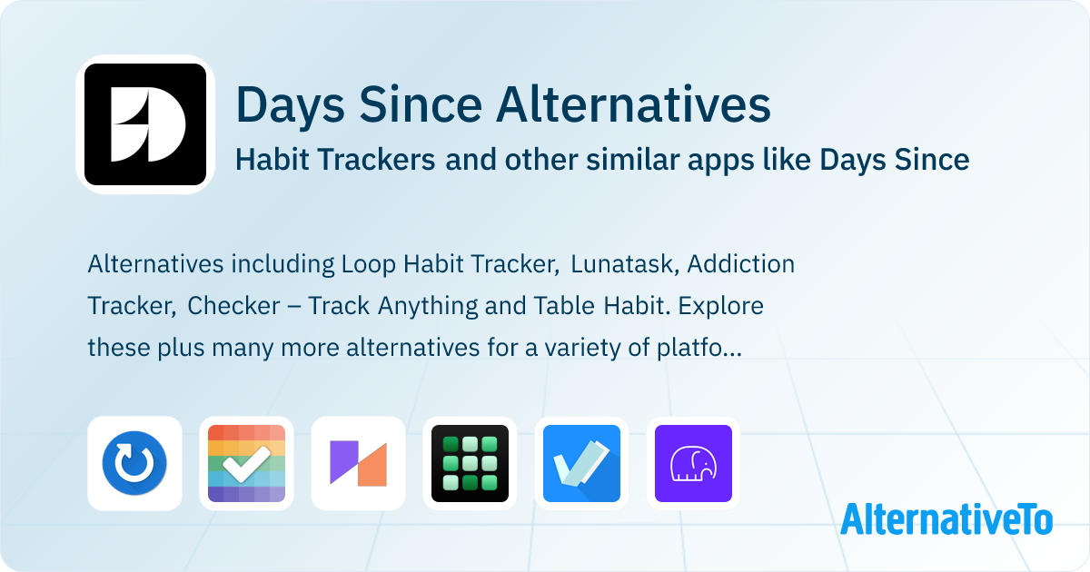 Days Since Alternatives: Top 12 Habit Trackers & Similar Apps ...