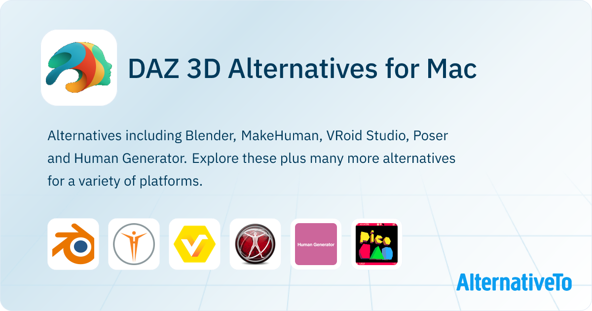 DAZ 3D Alternatives for Mac: Top 11 3D Modelers & 3D Animators ...