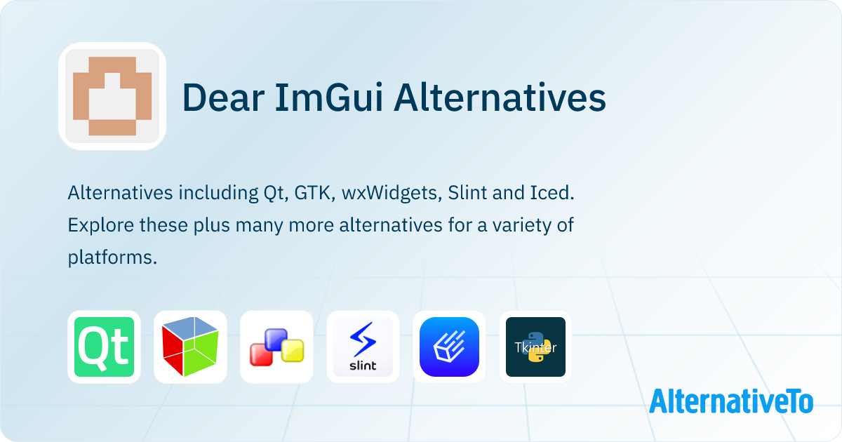 Dear ImGui Alternatives - Explore Similar Software | AlternativeTo