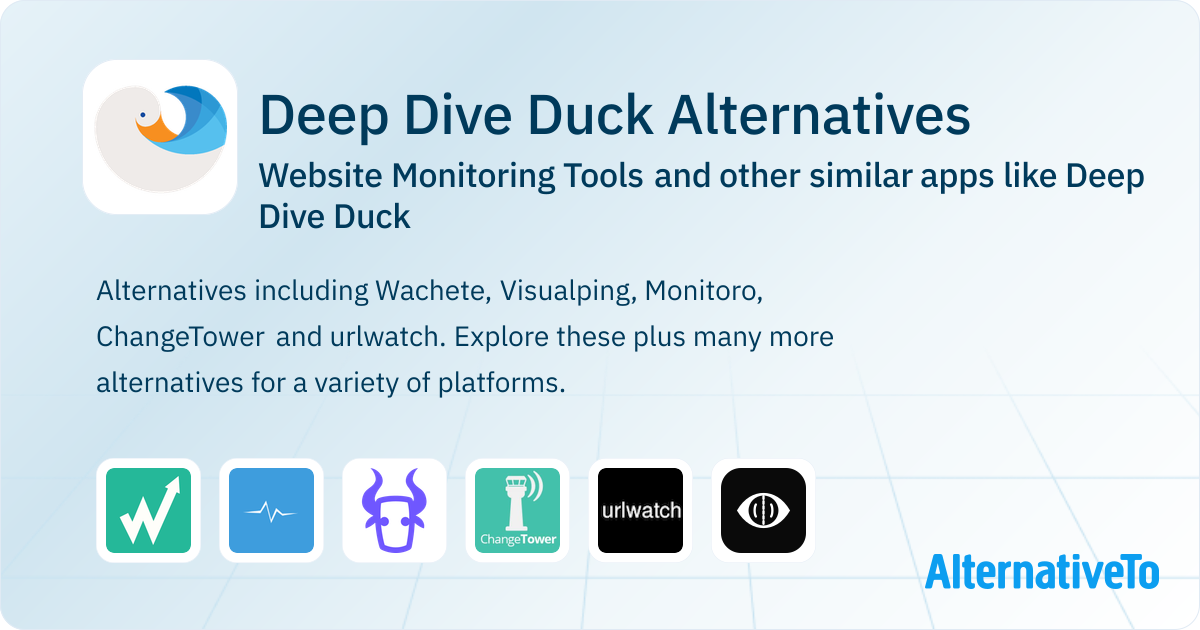 Deep Dive Duck Alternatives: Top 12 Website Monitoring Tools & Similar ...