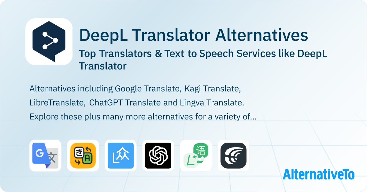 Great DeepL Translator Alternatives: Top Translators in 2026 ...