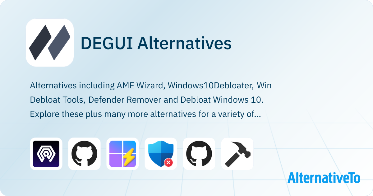 DEGUI Alternatives - Explore Similar Software | AlternativeTo