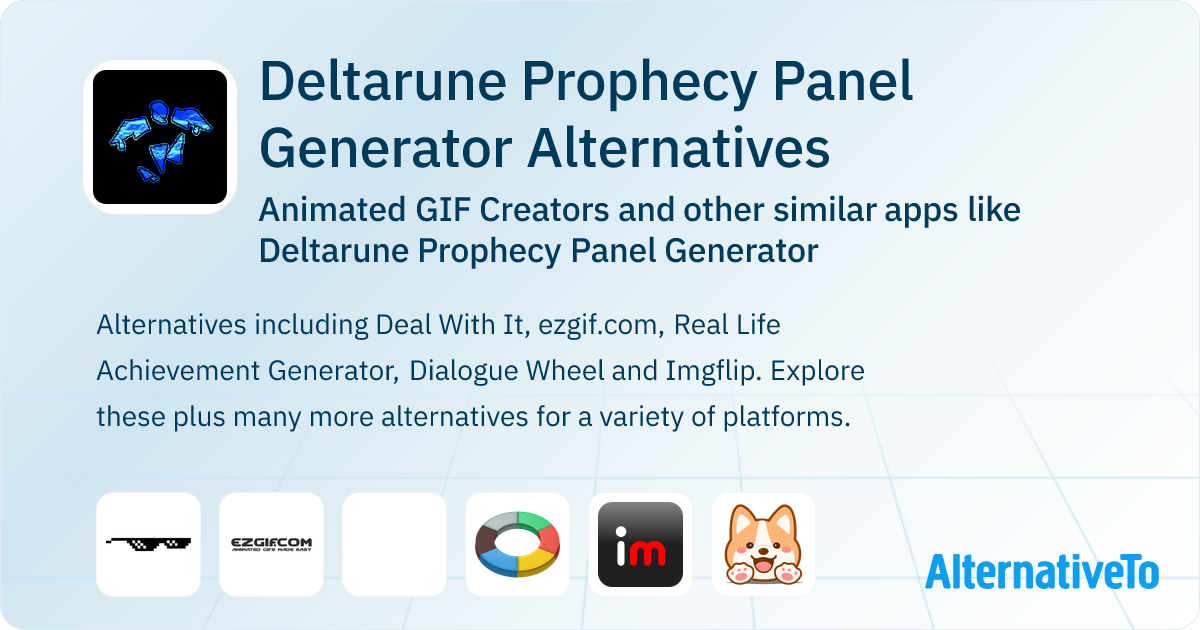 Deltarune Prophecy Panel Generator Alternatives: Top 6 Animated GIF ...