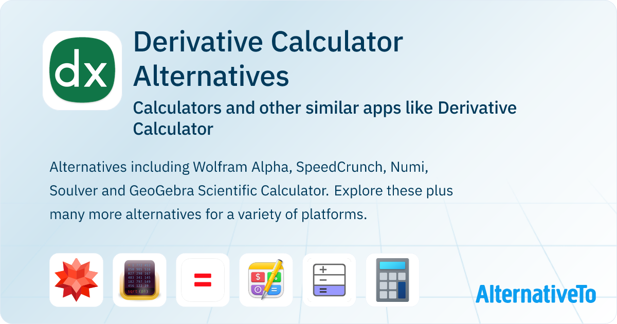 Derivative Calculator Alternatives: Top 12 Calculators & Similar Apps ...