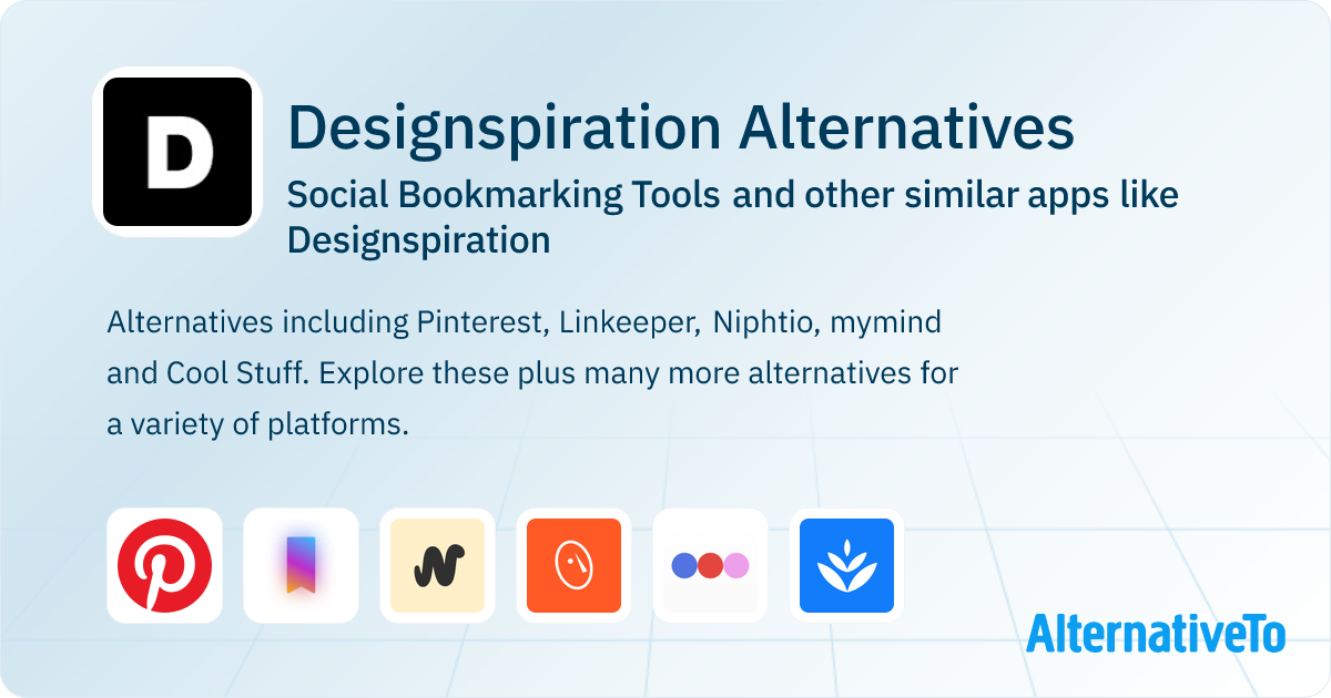 Designspiration Alternatives: Top 23 Social Bookmarking Tools & Similar ...