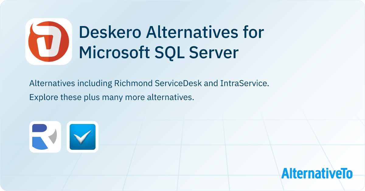 Deskero Alternatives for Microsoft SQL Server: Top 2 Help Desk ...
