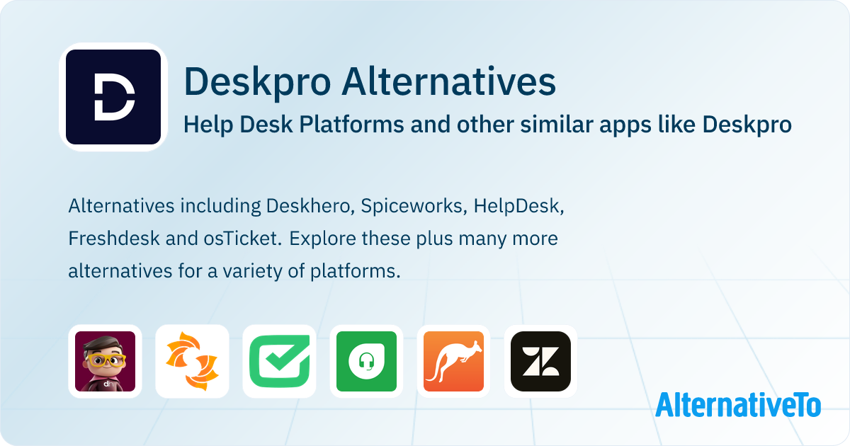 Deskpro Alternatives: Top 12 Help Desk Platforms & Similar Apps ...