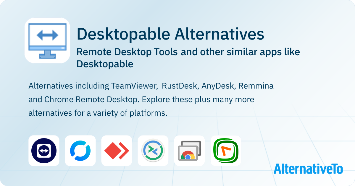 Desktopable Alternatives: Top 12 Remote Desktop Tools & Similar Apps ...