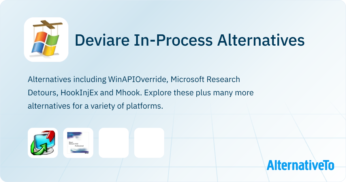 Deviare In-Process Alternatives - Explore Similar Software | AlternativeTo