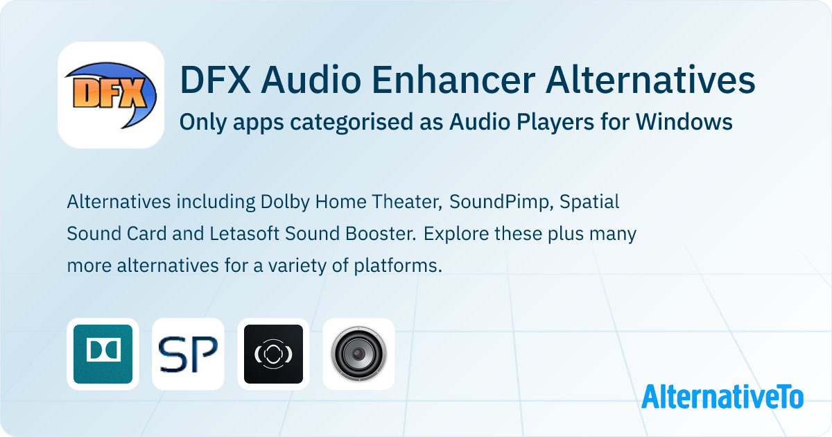 DFX Audio Enhancer Alternatives for Windows: Top 5 Audio Players ...