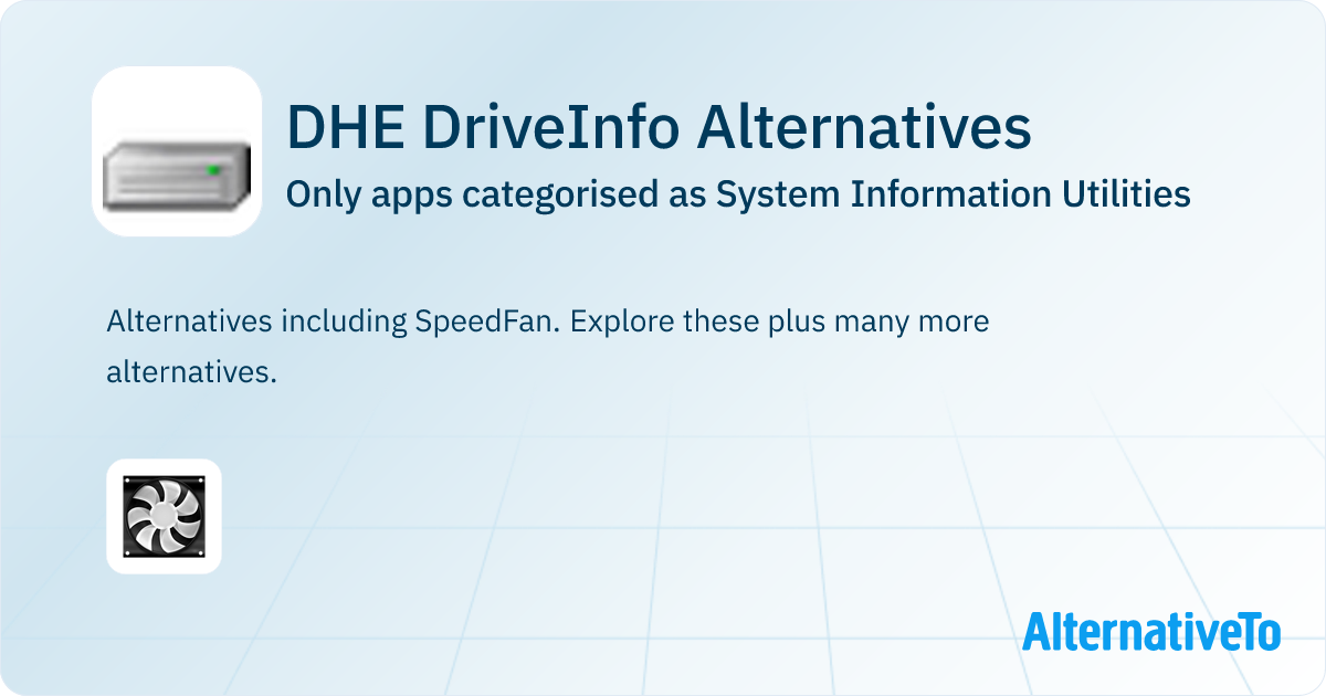 DHE DriveInfo Alternatives: Top 1 System Information Utilities ...
