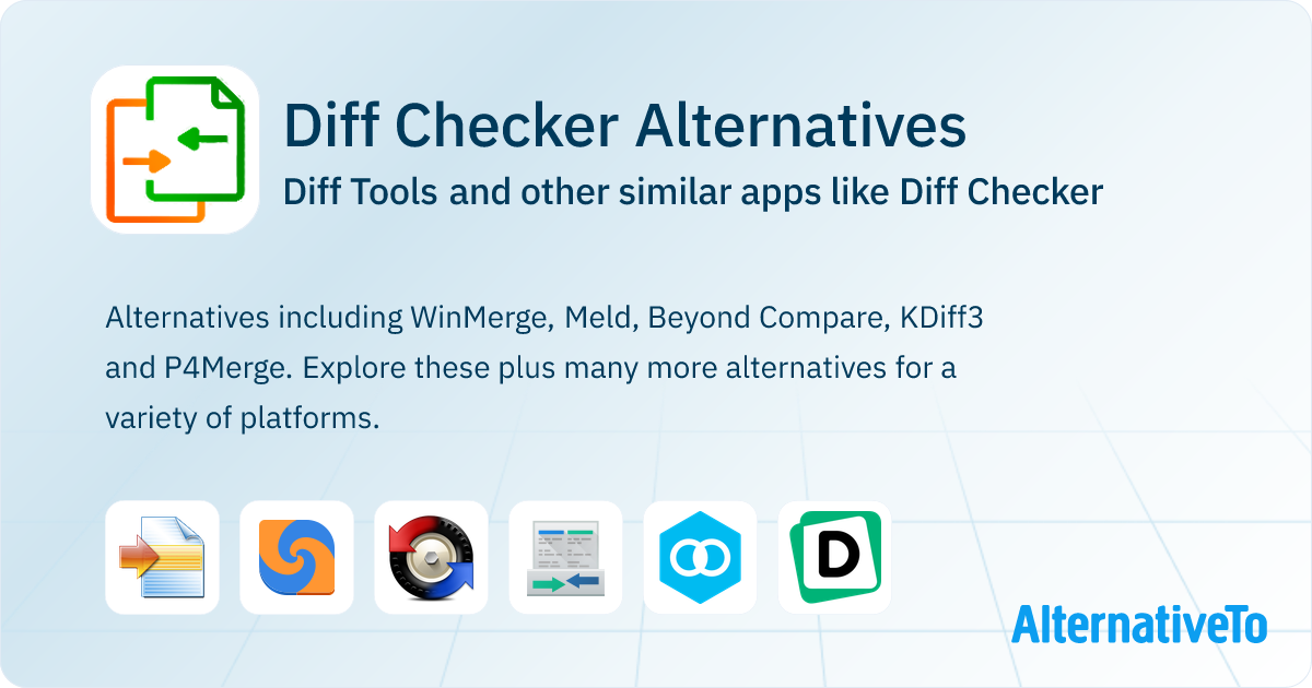 Diff Checker Alternatives: Top 12 Diff Tools & Similar Apps | AlternativeTo