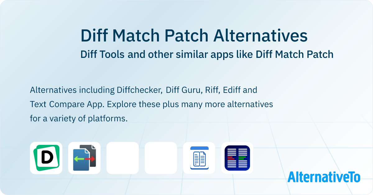 Diff Match Patch Alternatives: Top 7 Diff Tools & Similar Websites ...