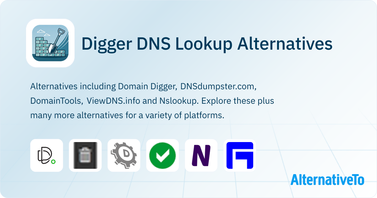 Digger DNS Lookup Alternatives - Explore Similar Software | AlternativeTo