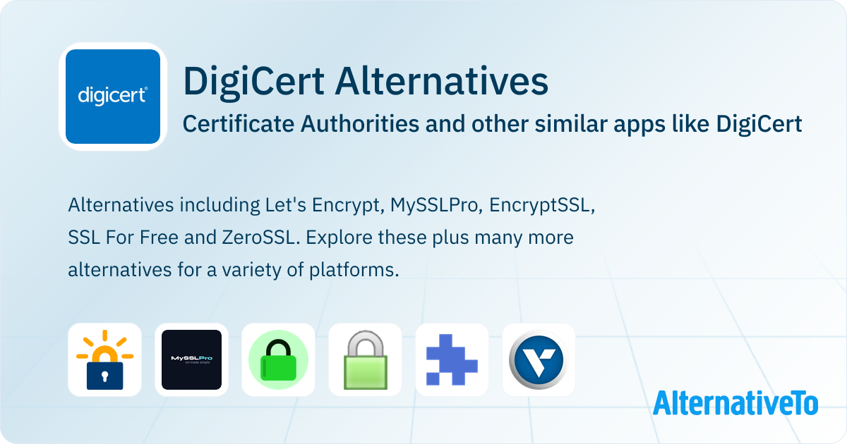 DigiCert Alternatives: Top 12 Certificate Authorities & Similar ...