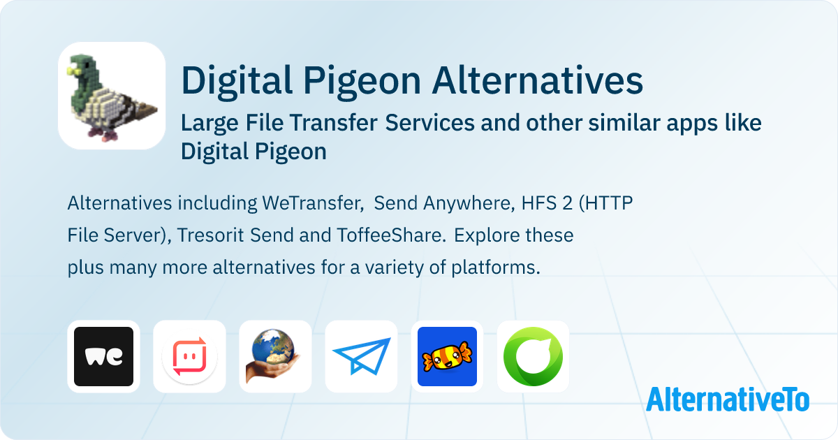 Digital Pigeon Alternatives: Top 12 Large File Transfer Services ...