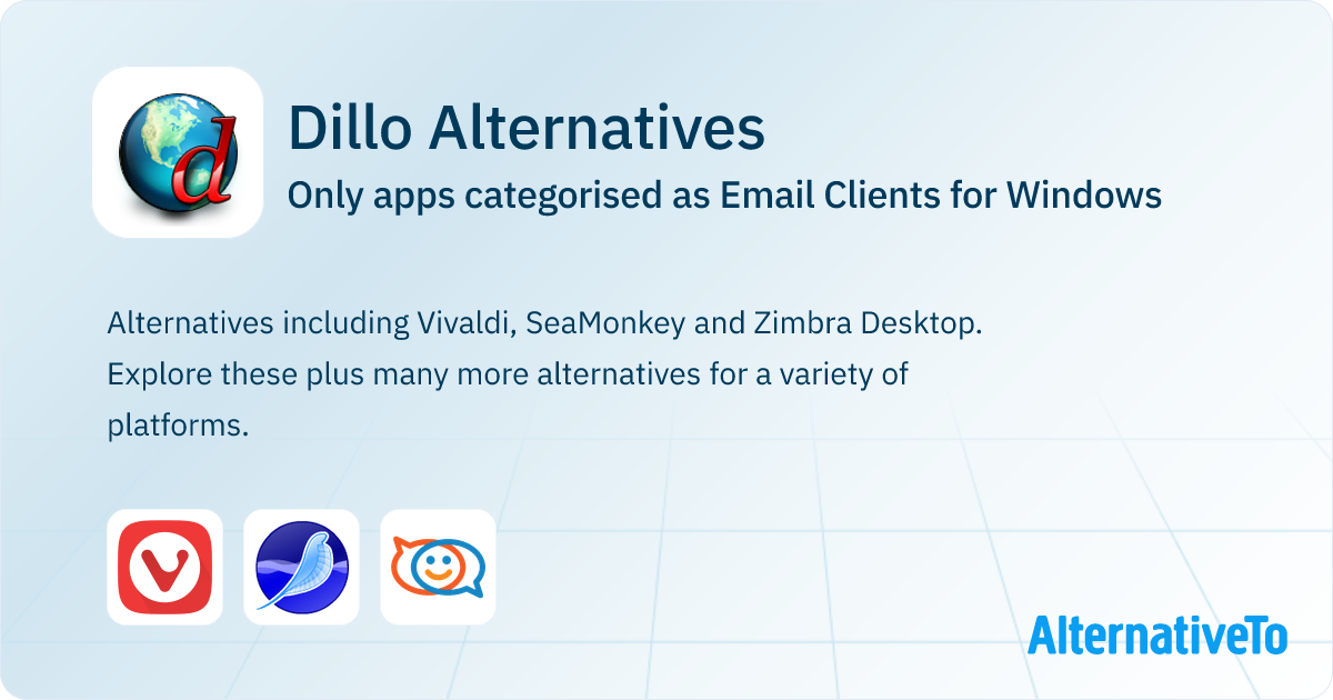 Dillo Alternatives for Windows: Top 3 Email Clients | AlternativeTo