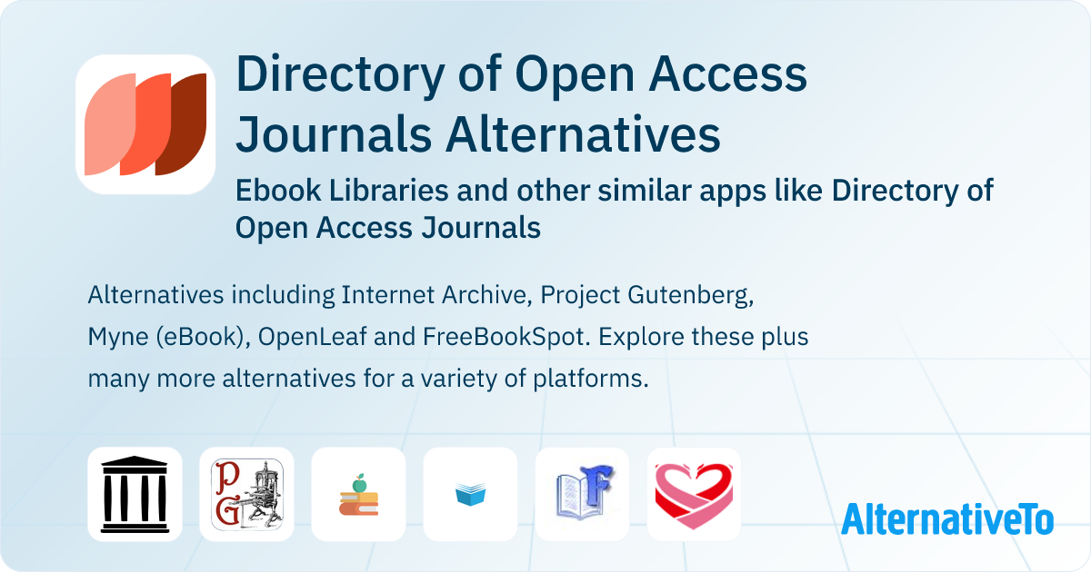 Directory of Open Access Journals Alternatives: Top 12 Ebook Libraries ...