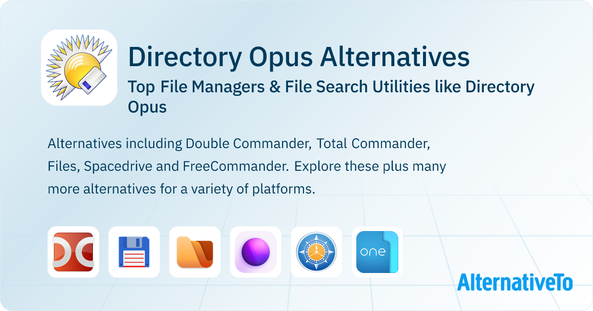 Great Directory Opus Alternatives: Top File Managers in 2026 ...