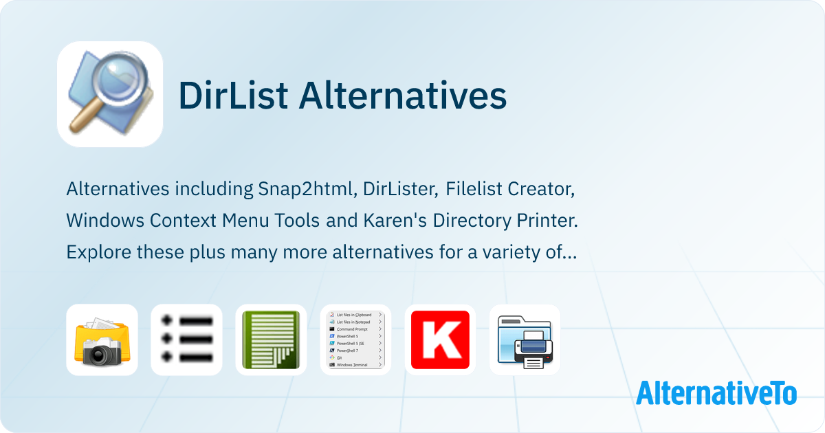 DirList Alternatives - Explore Similar Software | AlternativeTo