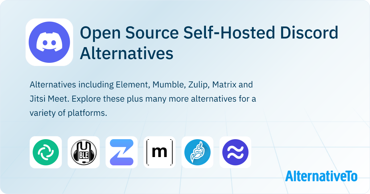 Open Source Discord Alternatives: Top 12 Self-Hosted Group Chat Apps ...