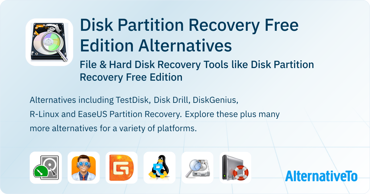 Disk Partition Recovery Free Edition Alternatives: Top 12 File Recovery ...