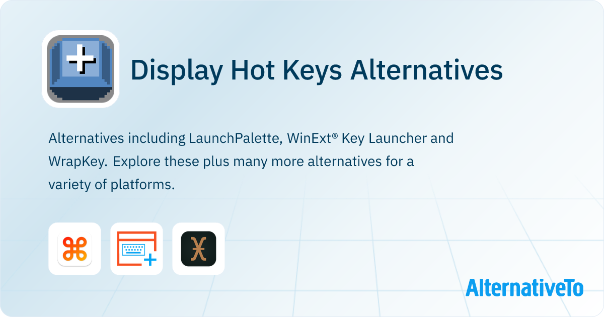 Display Hot Keys Alternatives - Explore Similar Software | AlternativeTo