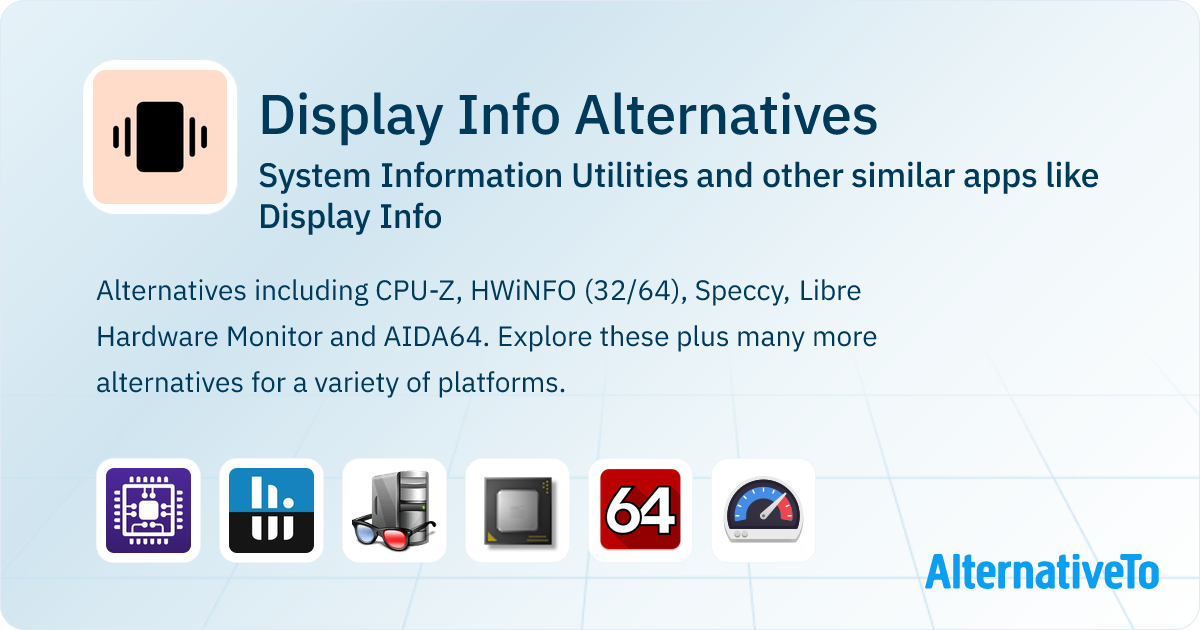 Display Info Alternatives: Top 12 System Information Utilities ...