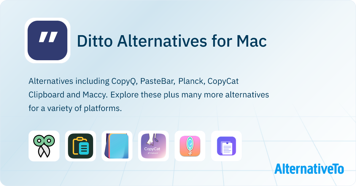 Ditto Alternatives for Mac: Top 12 Clipboard Managers | AlternativeTo