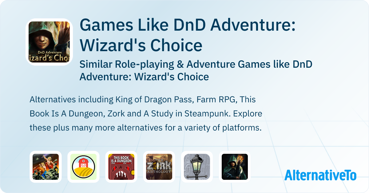 Games Like DnD Adventure: Wizard's Choice: Similar Role-playing Games ...