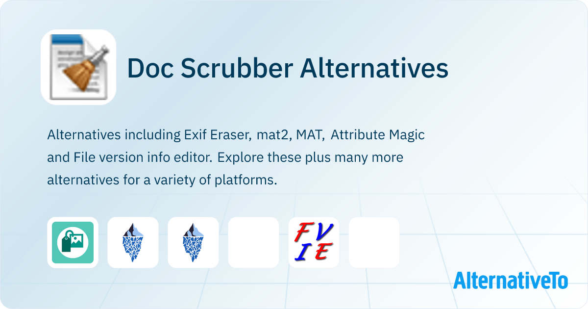 Doc Scrubber Alternatives - Explore Similar Software | AlternativeTo