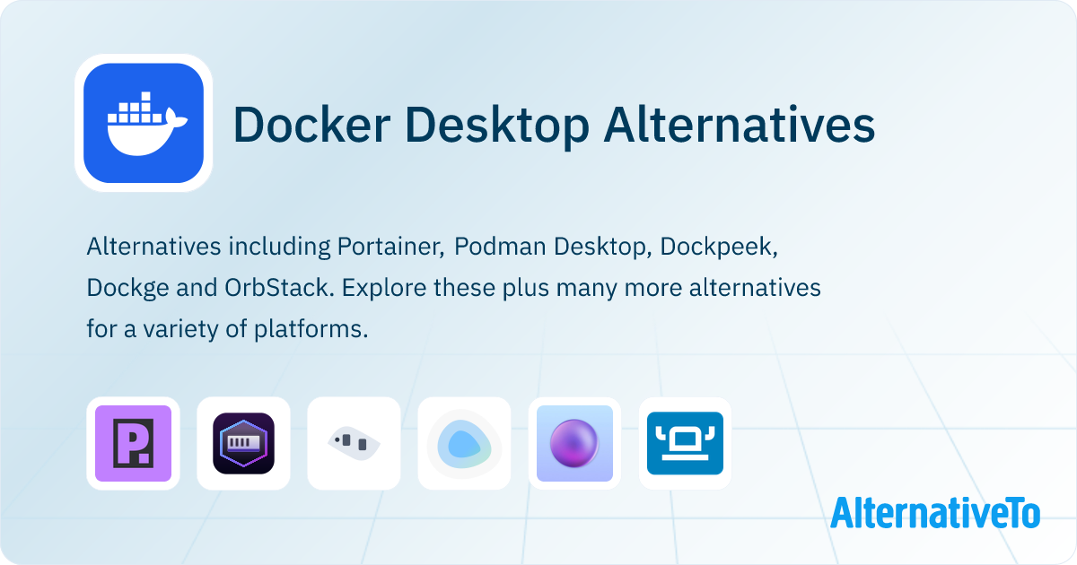 Docker Desktop Alternatives - Explore Similar Software | AlternativeTo