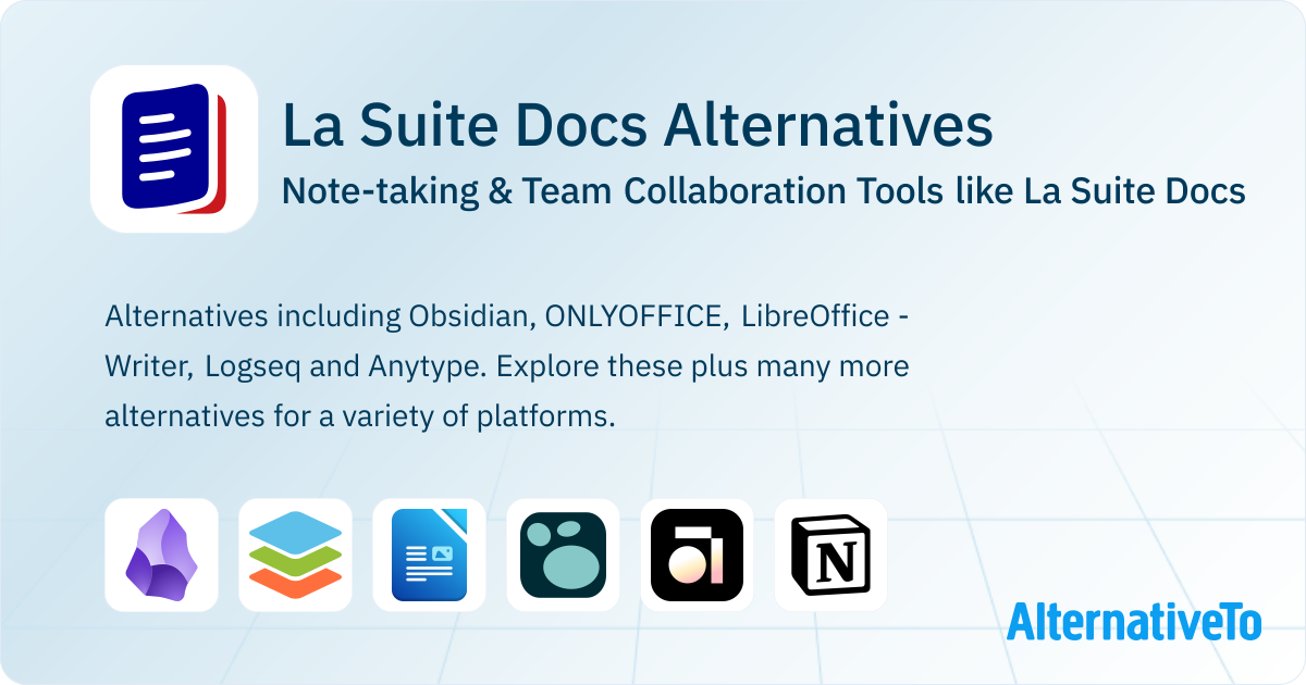 La Suite Docs Alternatives: Top 12 Note-taking Tools | AlternativeTo