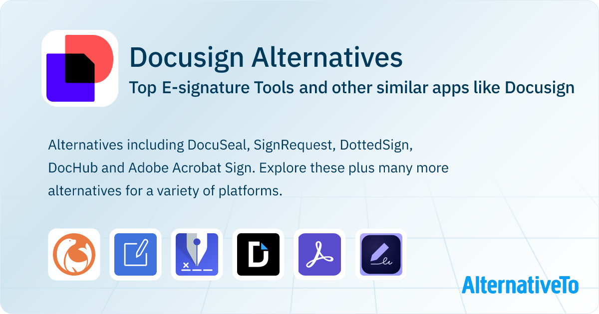 Great Docusign Alternatives: Top E-signature Tools in 2025 | AlternativeTo